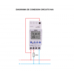 Temporizador Digital Sinotimer 1 Canal Riel Din TM611