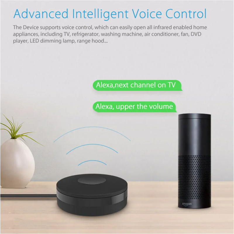 Control Remoto Wifi Vhome Basic Inteligente IR Tv Audio AC App Alexa Google