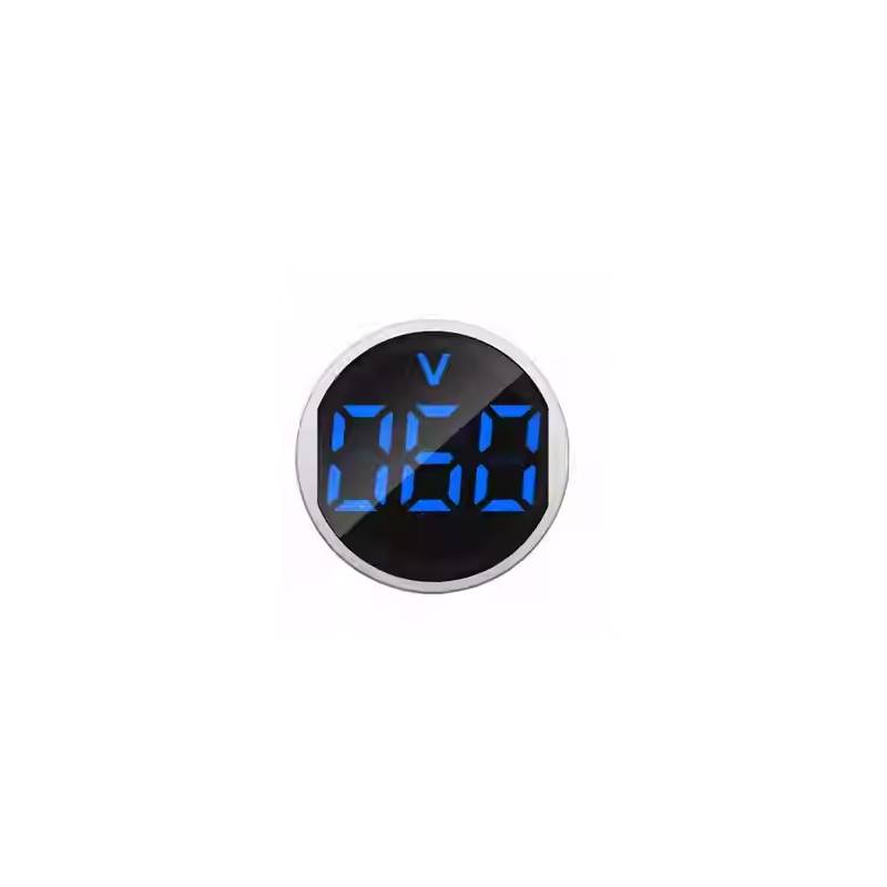 Mini Voltímetro Digital Piloto Sinotimer ST16VD DC 5-60V 22mm